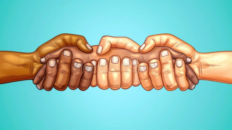 Kids Hand Shaking for Successful Activity or Game in Teamwork Concept ...