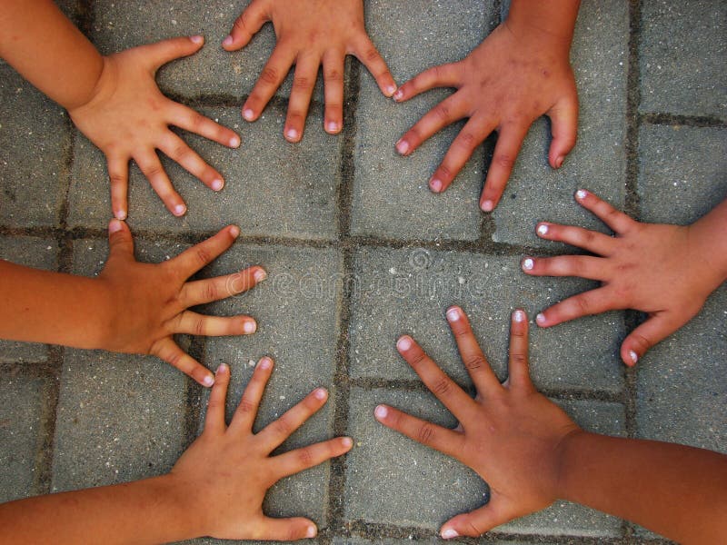 Kids hands stock image. Image of school, community, people - 27613659