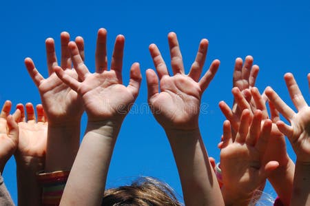 Kids hands stock photo. Image of future, growth, active - 4258968