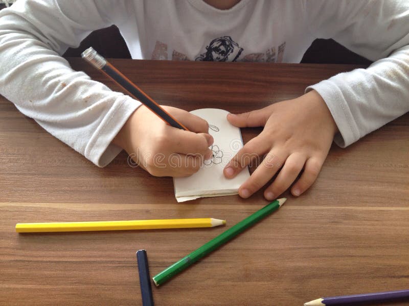 Kids hands stock image. Image of hand, artistic, brush - 51397599