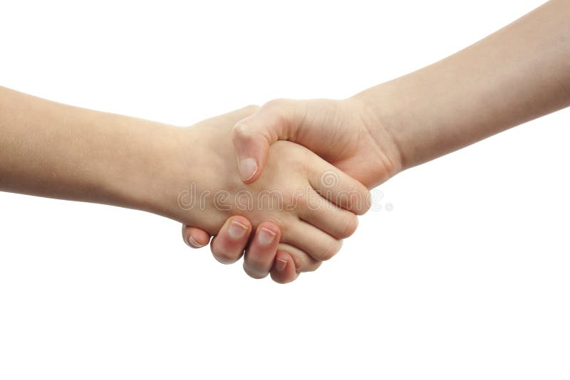 Kids handshake stock photo. Image of contact, gripping - 13630676
