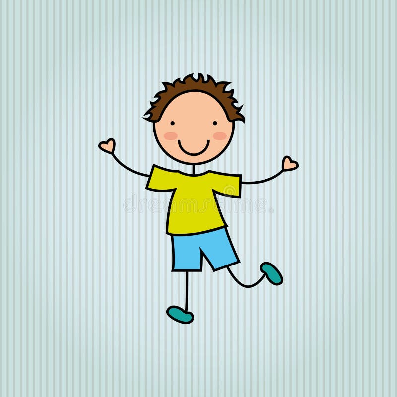 Kids happy design stock illustration. Illustration of cute - 69532000