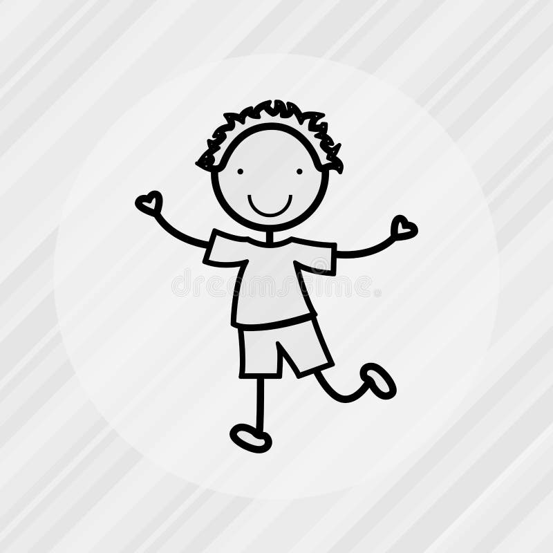 Kids happy design stock illustration. Illustration of small - 69534614