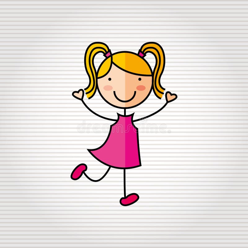 Kids happy illustration stock vector. Illustration of children - 94498073