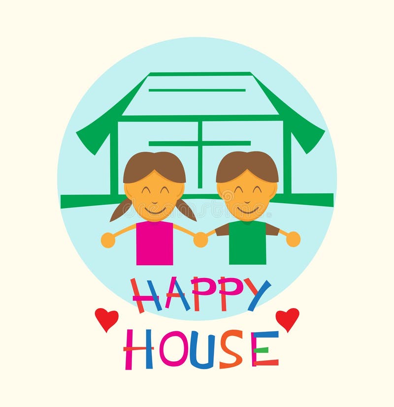 Happy House Stock Illustrations – 158,719 Happy House Stock ...