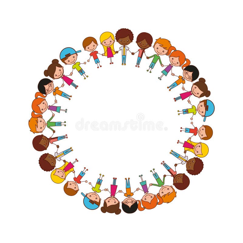 Kids happy illustration stock vector. Illustration of children - 94498073