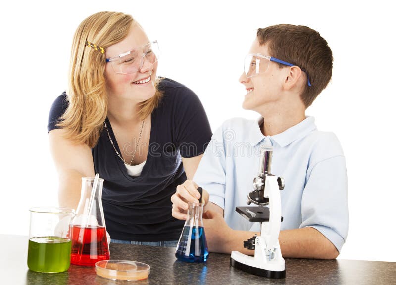 Kids Having Fun with Science Stock Image - Image of school, rubber ...
