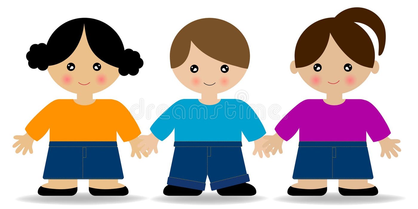 One Boy Two Girls Stock Illustrations – 271 One Boy Two Girls Stock ...