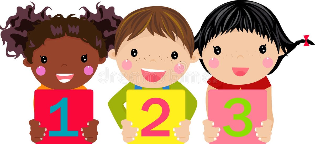 Kids Holding Number Stock Illustrations – 796 Kids Holding Number Stock ...