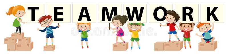 Teamwork Kids Stock Illustrations – 5,898 Teamwork Kids Stock ...