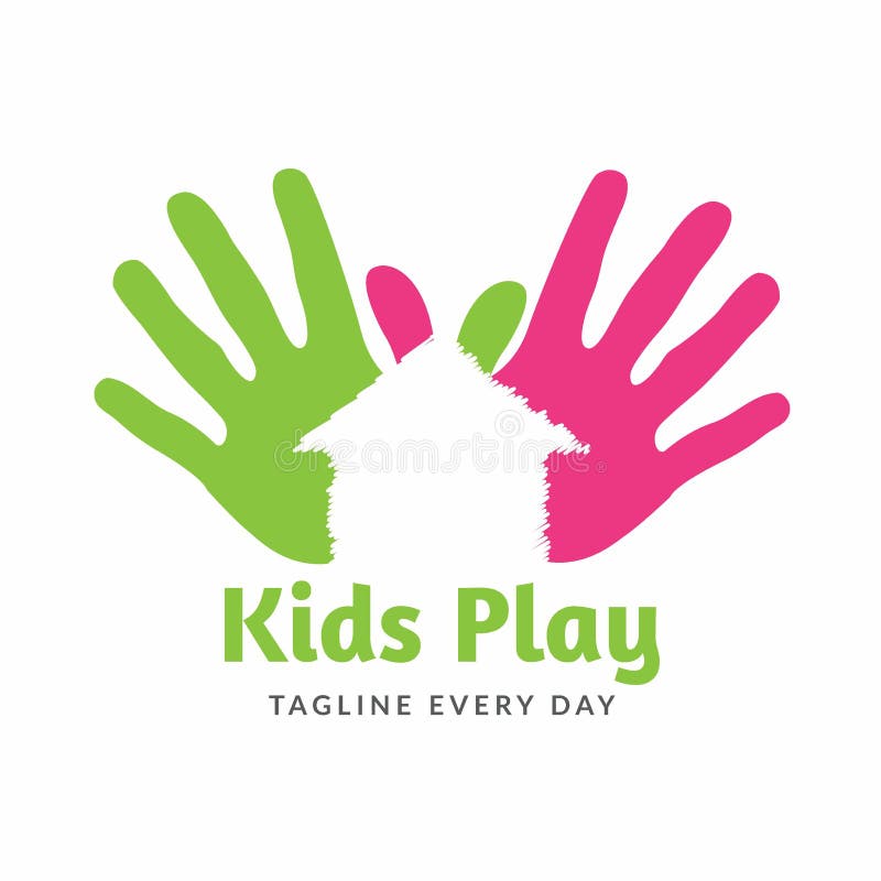 Kids Home Logo Design Template Stock Vector - Illustration of ...