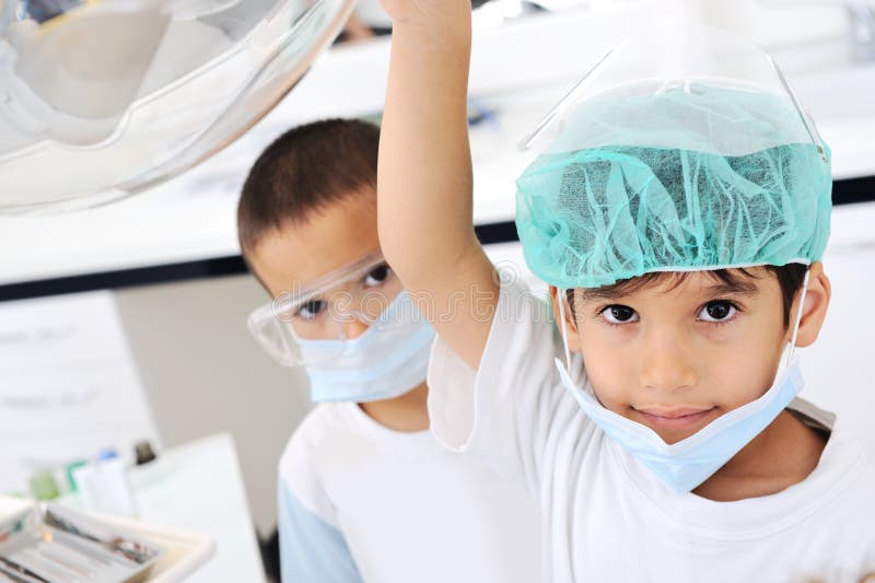 Kids at Hospital, Little Doctors Stock Photo - Image of doctor, medical ...
