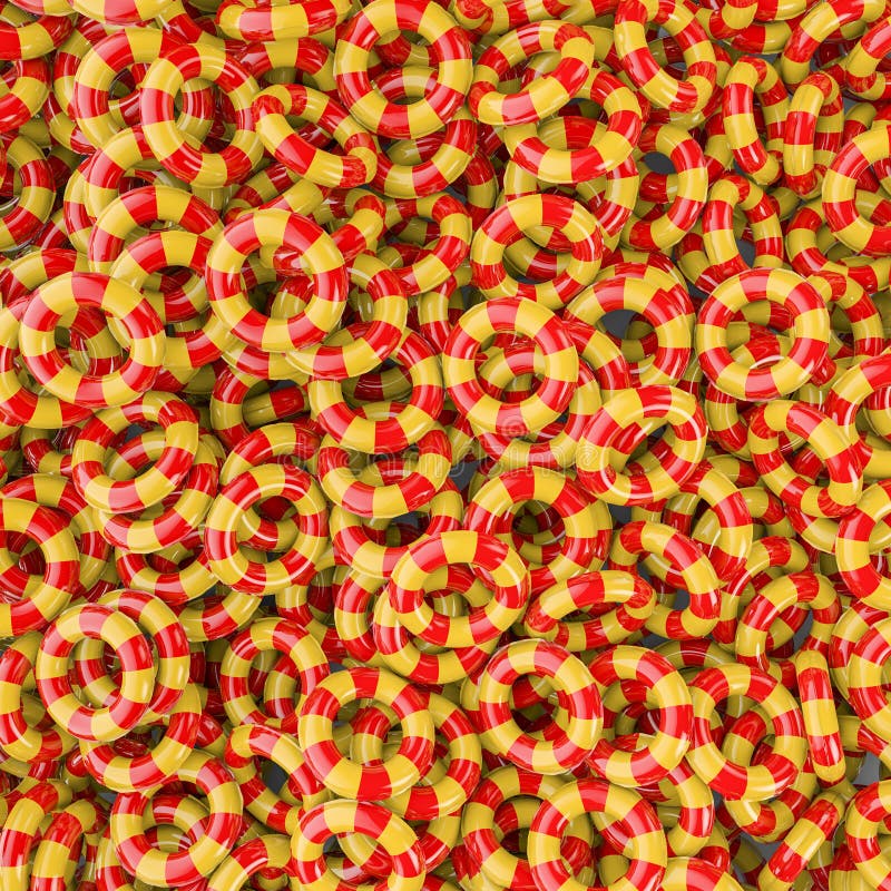 Kids Inflatable Rings Background Stock Illustration - Illustration of ...