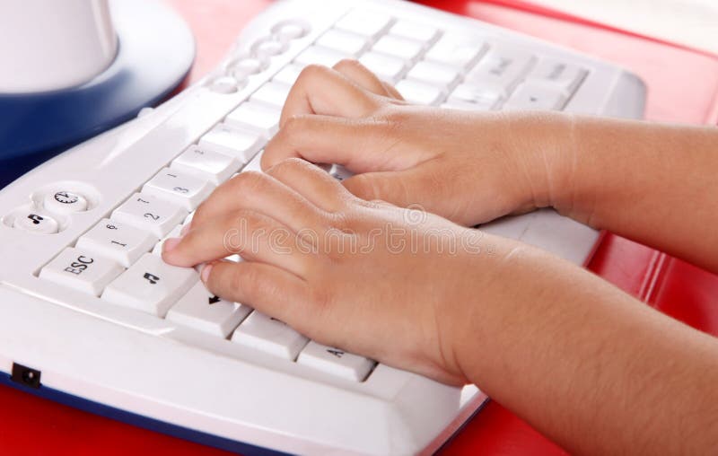 2+ Little finger kid typing keyboard Free Stock Photos - StockFreeImages