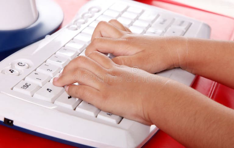 Kids keyboard stock photo. Image of blue, laptop, learning - 16687800