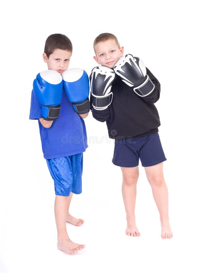 Kids Kickboxing Fight stock image. Image of form, beautiful - 40999355