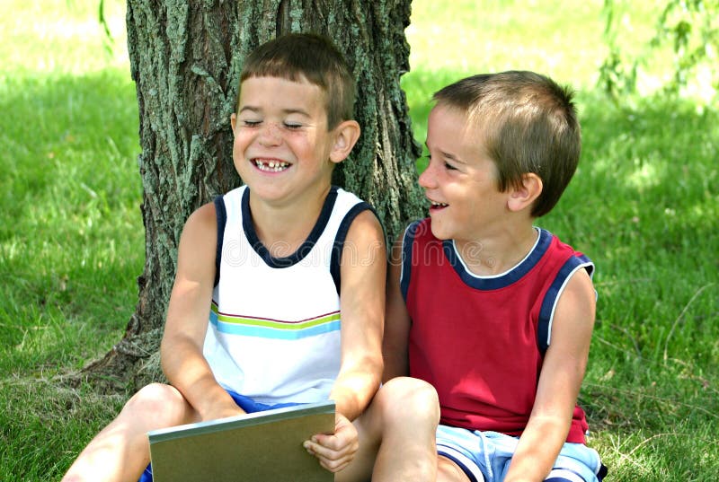 Kids Laughing stock image. Image of families, outdoors - 2366453
