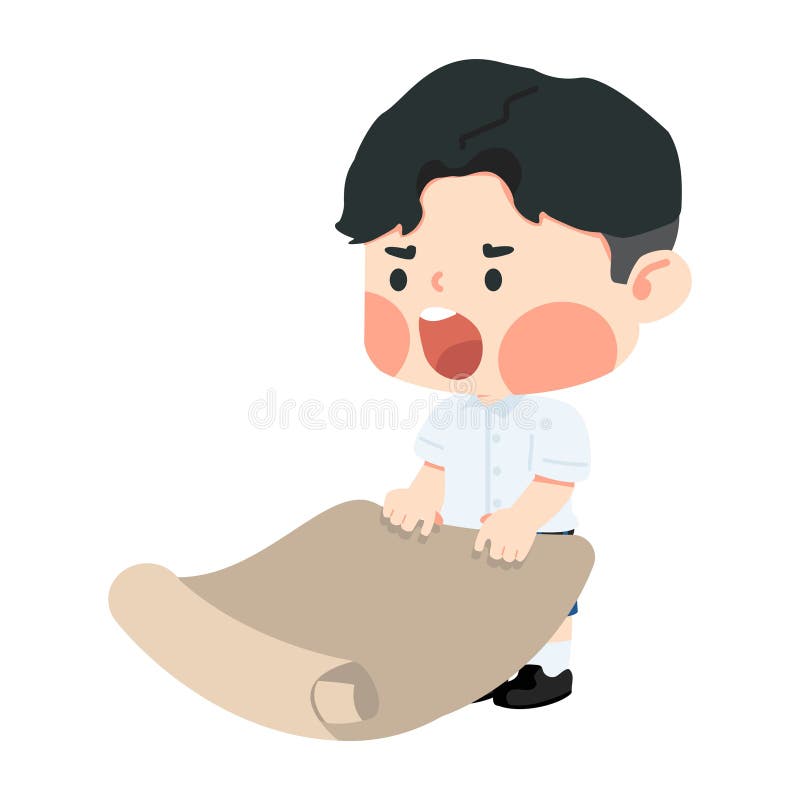 Kids Laying Out the Mat and Waiting Stock Vector - Illustration of ...