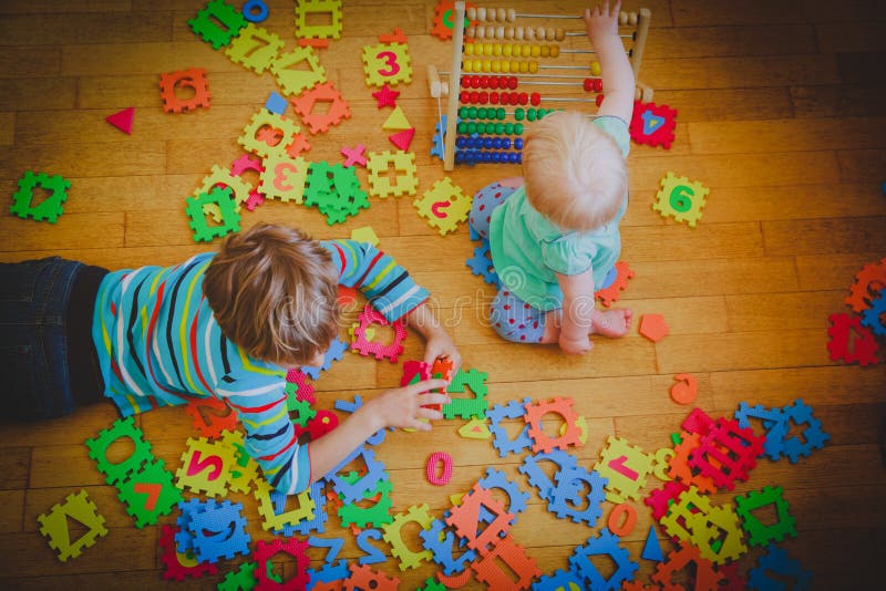 Kids Learning Numbers, Arithmetic, Abacus Calculation, Education Stock ...