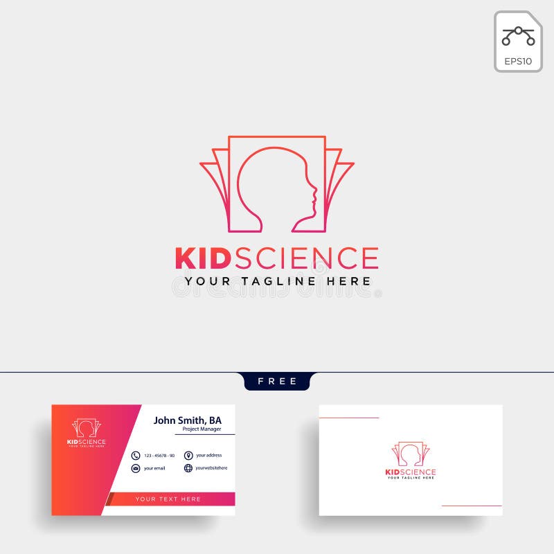 Kids Learning, Science Creative Logo Template Vector Illustration Icon ...