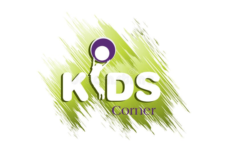 Kids Logo Design stock illustration. Illustration of innocence - 18096740