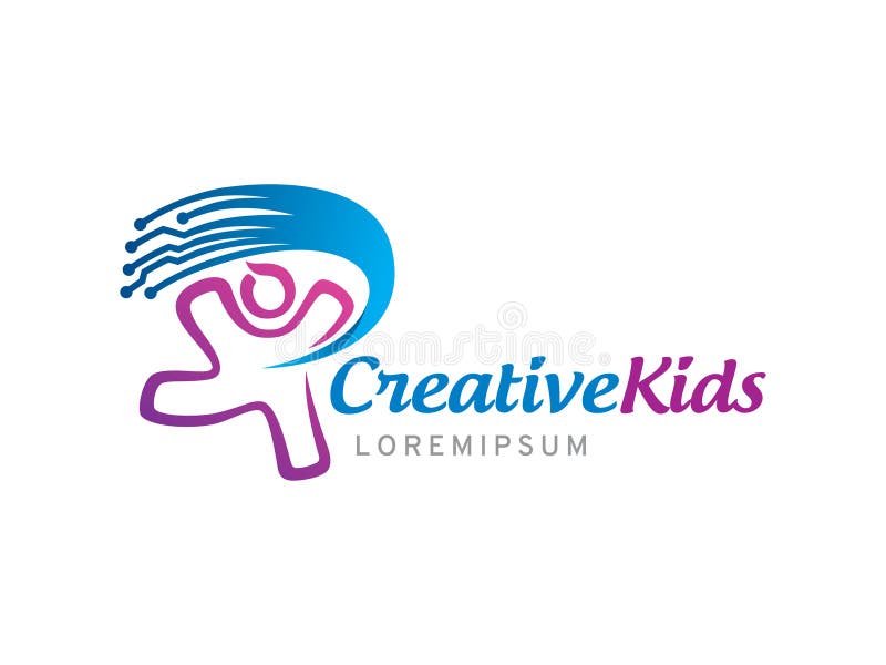 Kids Logo Symbol or Icon Template Stock Vector - Illustration of baby ...