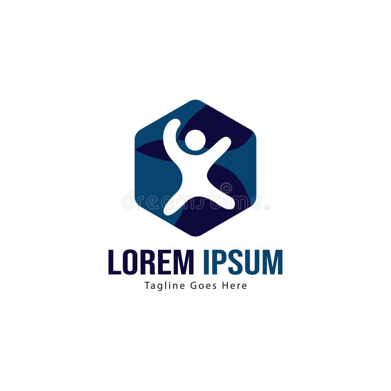 Kids Logo Template Design. Kids Logo with Modern Frame Isolated on ...