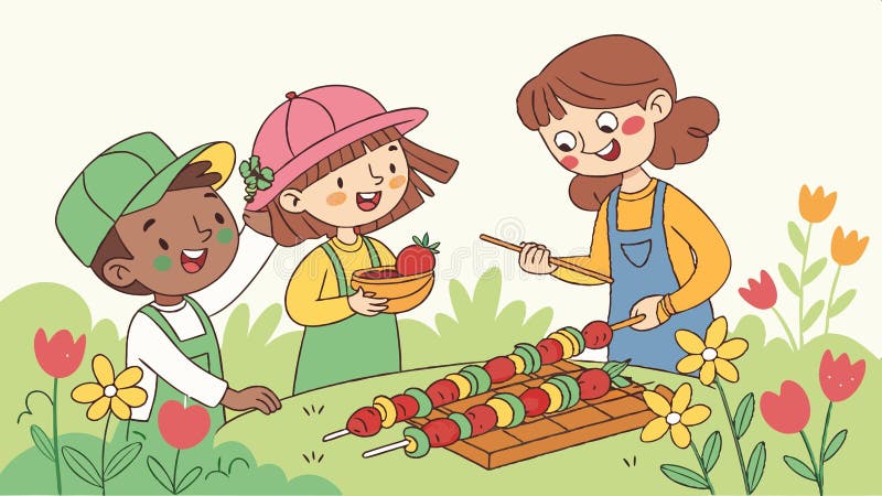 Kids Making Jam Together, Fruit Preserve, Children S Canning Activity ...