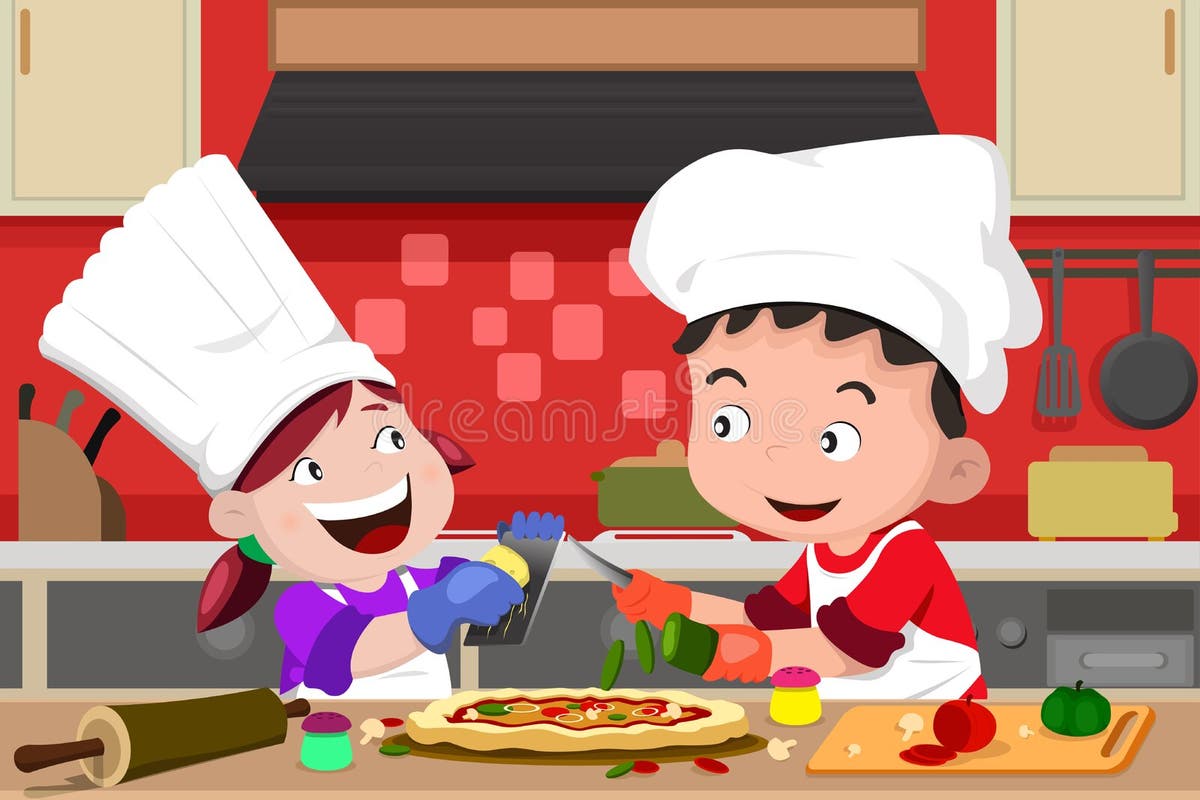 Making Pizza Stock Illustrations – 1,453 Making Pizza Stock ...