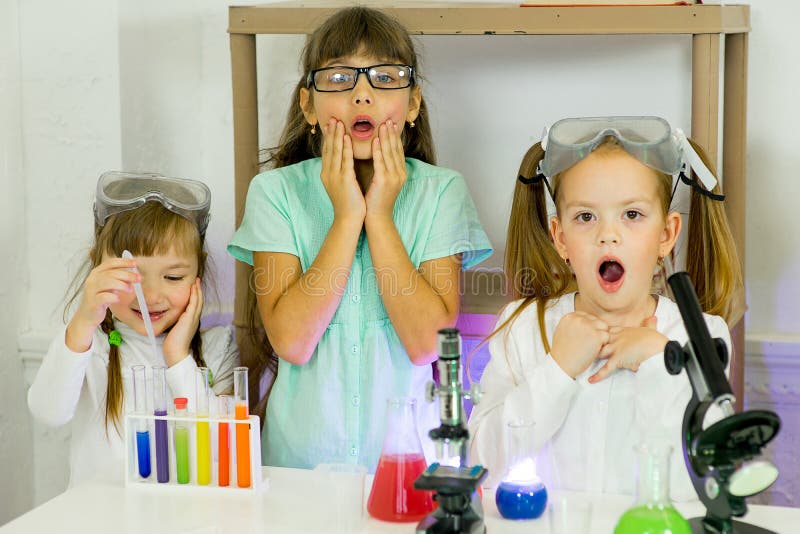 Young Girl Making Science Experiments Stock Image - Image of health ...
