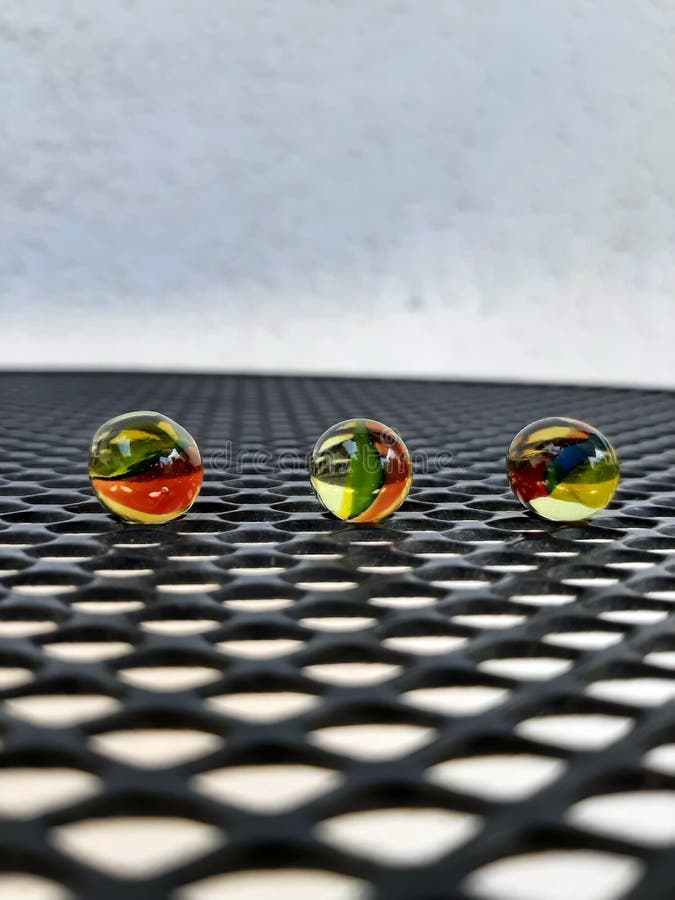 Kids Marbles. Glass Made Marbles Stock Image - Image of playing, close ...