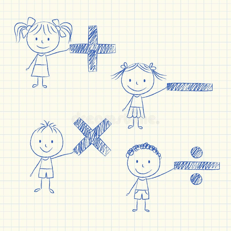 Mathematics chalky banners stock vector. Illustration of calculator ...