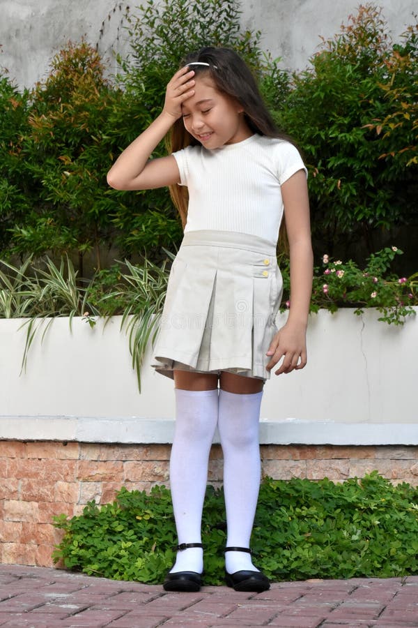 Kids and Memory Loss Wearing Skirt Standing Stock Image - Image of fail ...