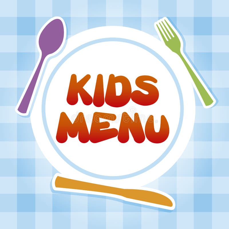 Kids menu stock vector. Illustration of lovely, girl - 32020338