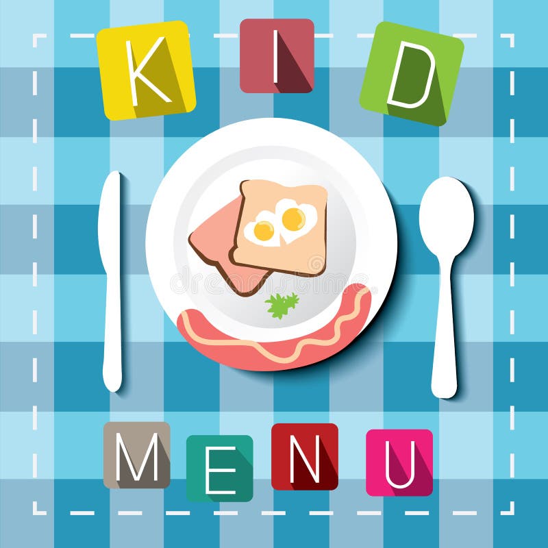 With Menu Cartoon Open Book with Cartoon Shape Stock Vector ...