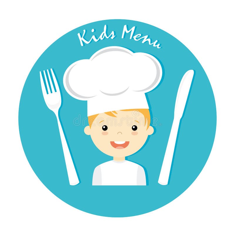 Kids menu stock vector. Illustration of chef, gastronomy - 71922967