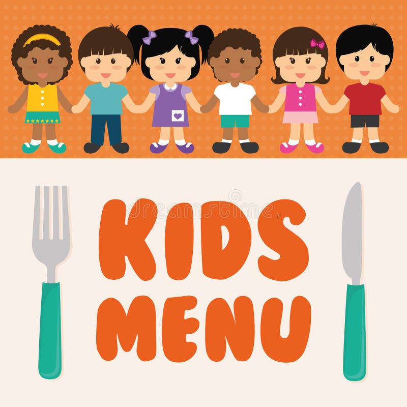 Kids menu design. stock vector. Illustration of kids - 59907517