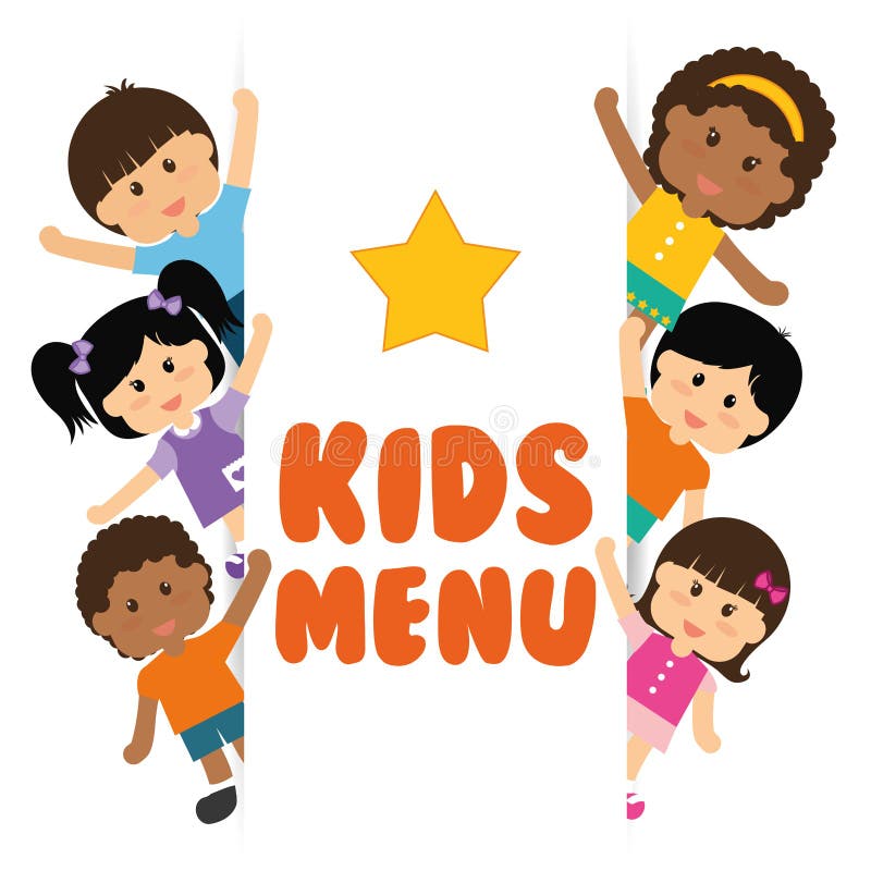 Kids menu design. stock vector. Illustration of child - 59907542