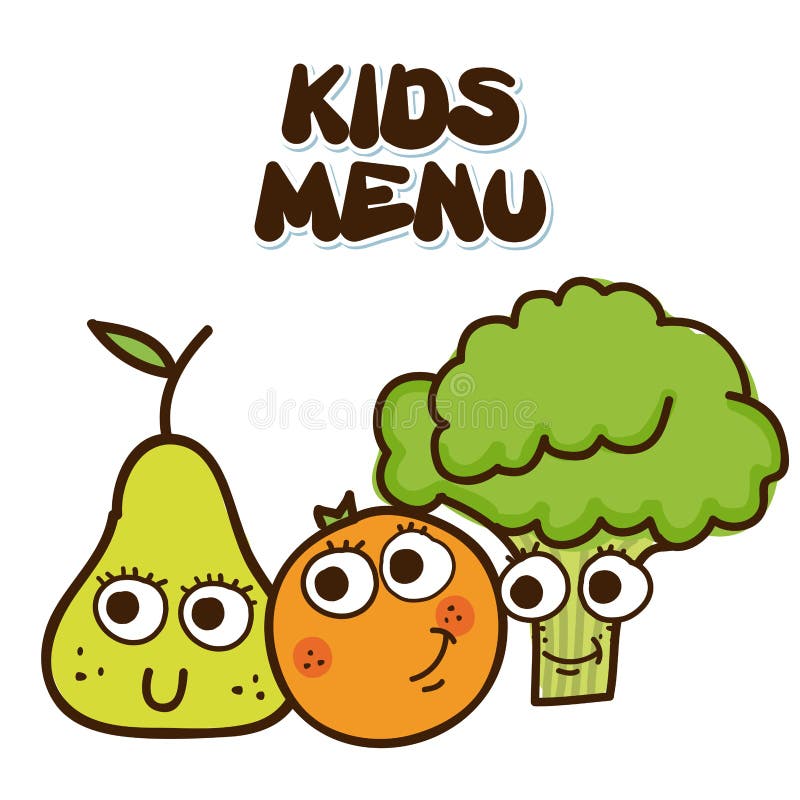 Kids menu stock vector. Illustration of delicious, dinner - 51989167