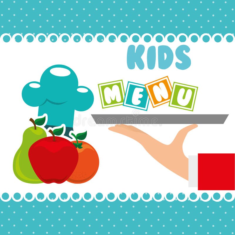 Kids menu design stock vector. Illustration of menu, food - 62909577