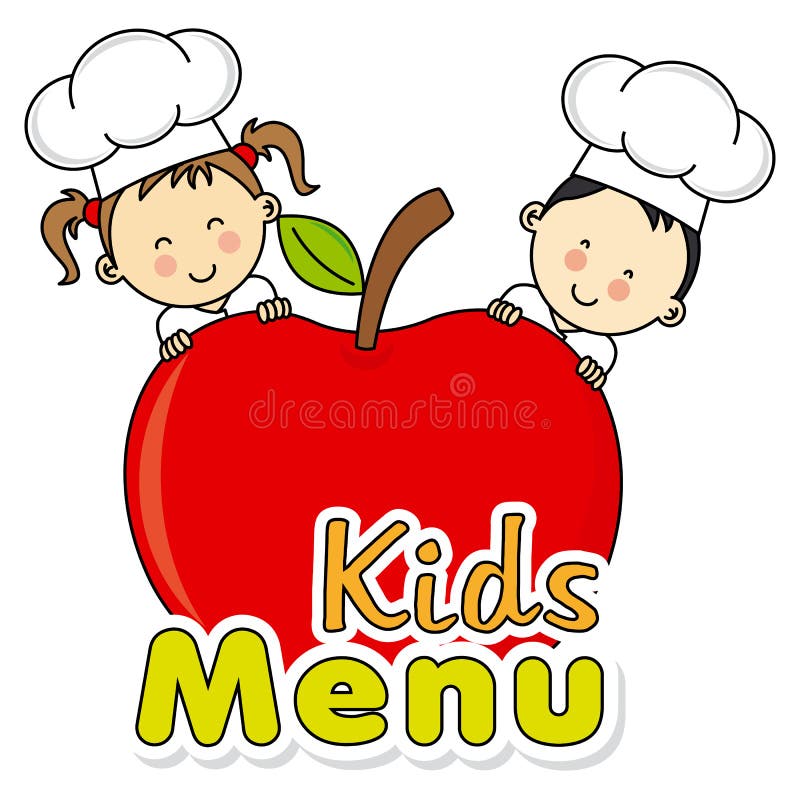 Menu kids stock vector. Illustration of child, vector - 39154120