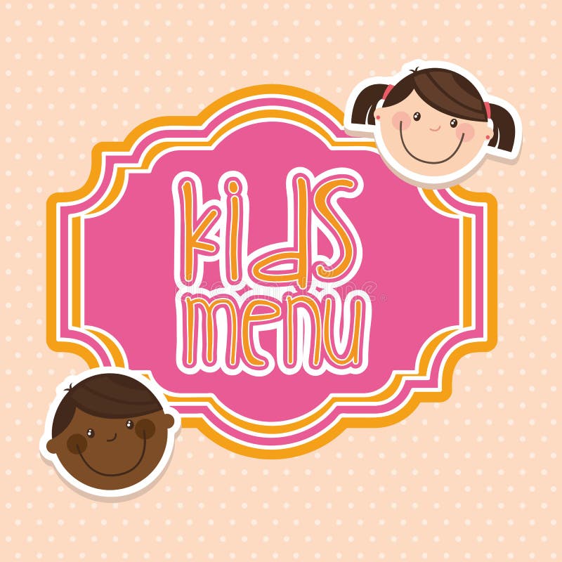 Kids menu stock vector. Illustration of cooking, human - 32170669