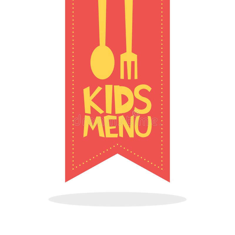 Kids Menu Red Label Template Stock Illustrations – 23 Kids Menu Red ...