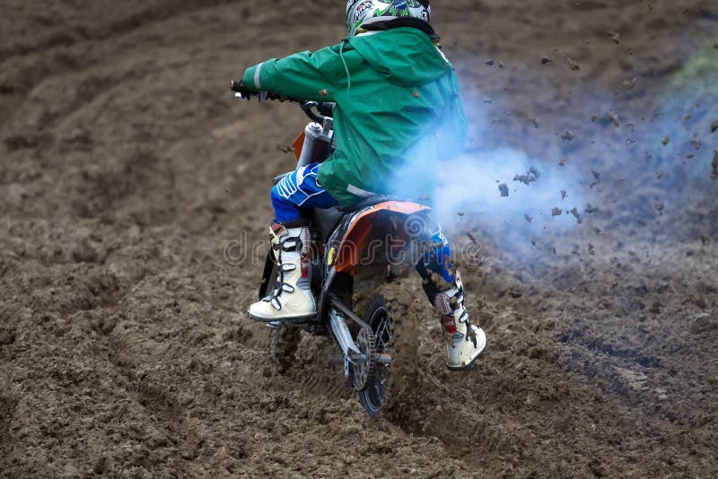 Kids motocross editorial stock image. Image of intense - 21639604