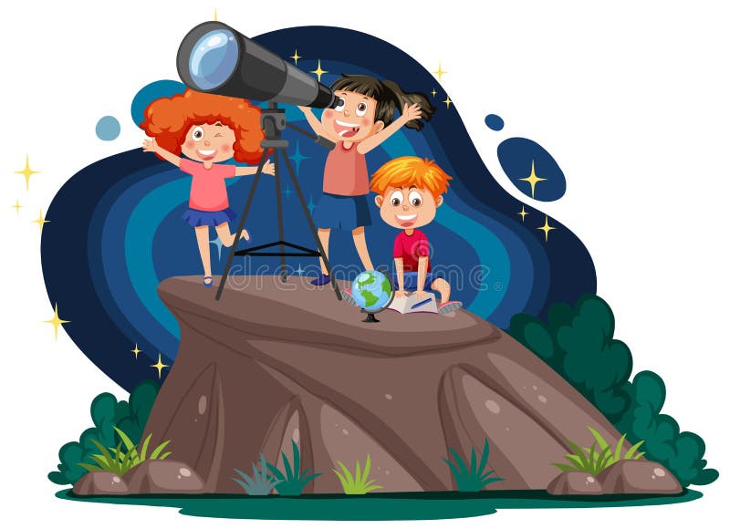 Kids Observing Stock Illustrations – 133 Kids Observing Stock ...