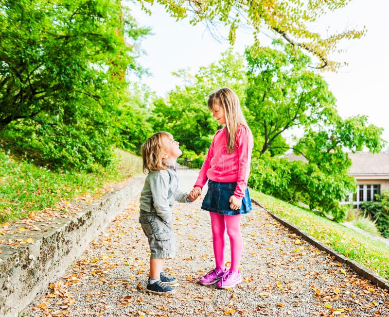 Kids outdoors stock photo. Image of healthy, early, caucasian - 47553286