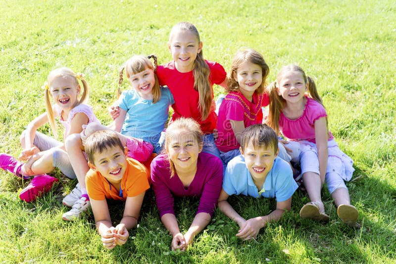 Kids outside in park stock photo. Image of child, spring - 99758080