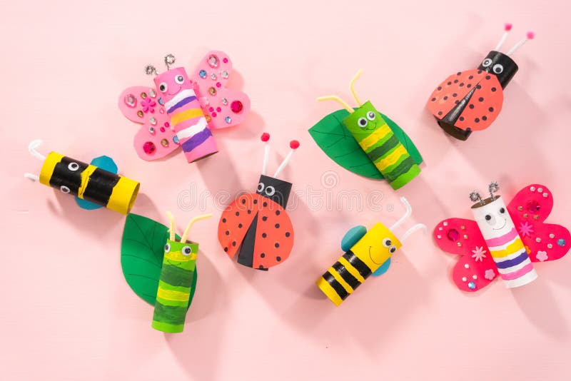 Kids paper craft stock image. Image of paper, craft - 271903045