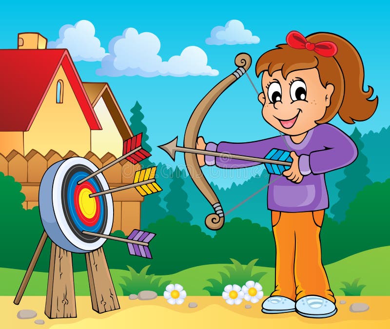 Kids play theme image 7 stock vector. Illustration of target - 30500700