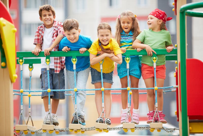 Kids on playground stock photo. Image of caucasian, active - 57560484